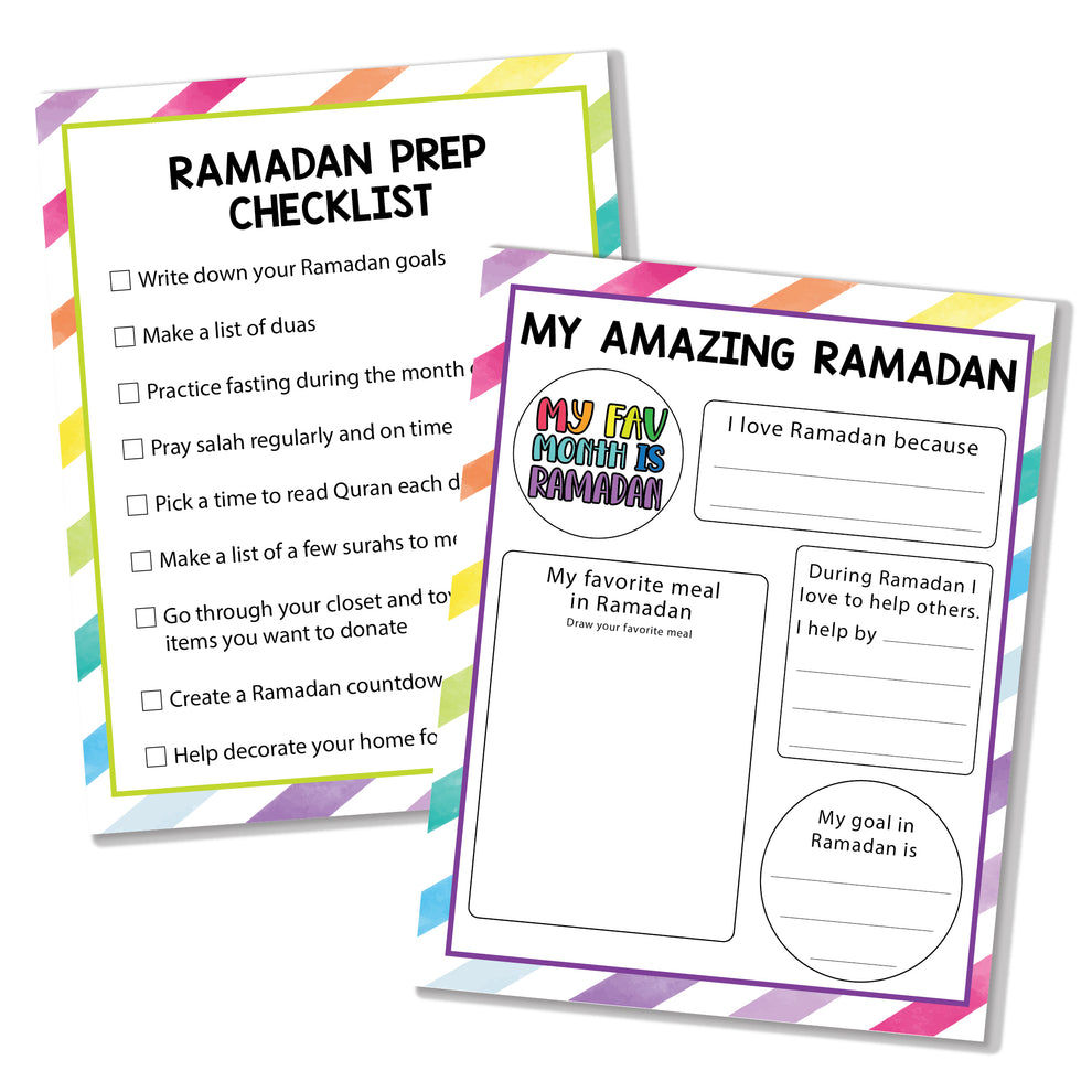 Kids Ramadan Checklist – Mubarak Paper Co.